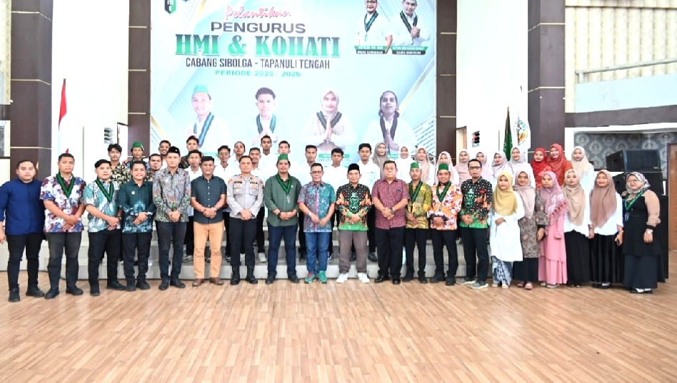 Hadiri Pelantikan Pengurus HMI Cabang Sibolga-Tapteng, Bupati Tapteng ...
